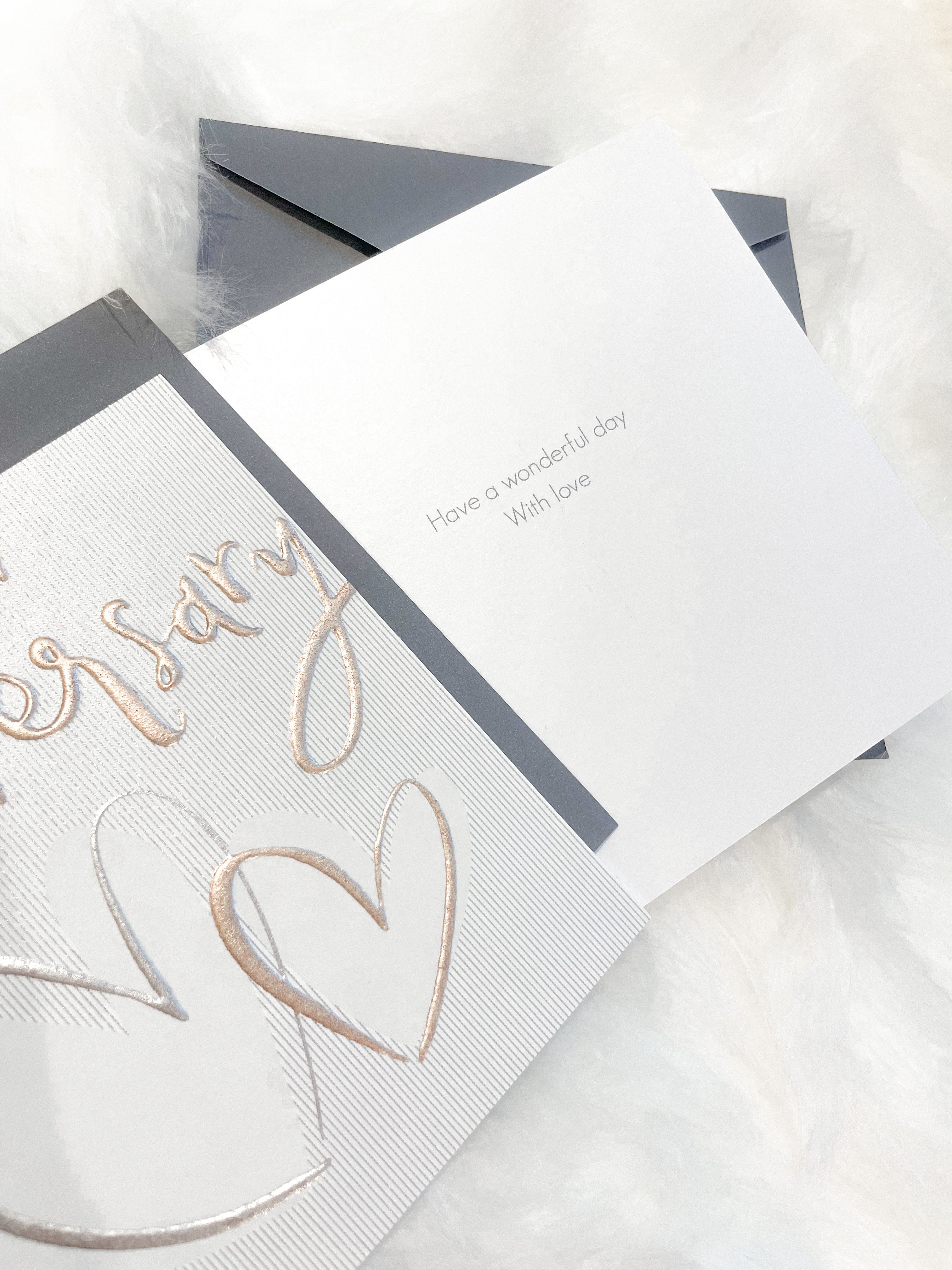 "On Your Anniversary" Anniversary Gift Card – The Luxury Box London